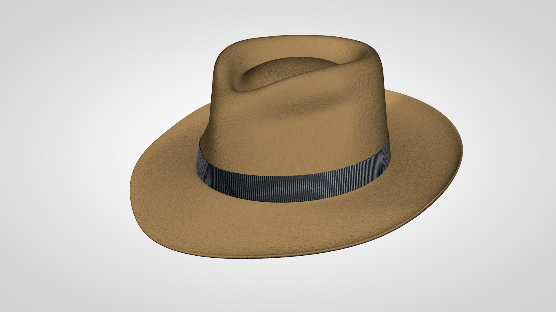 Fedora Hat 3d C4d