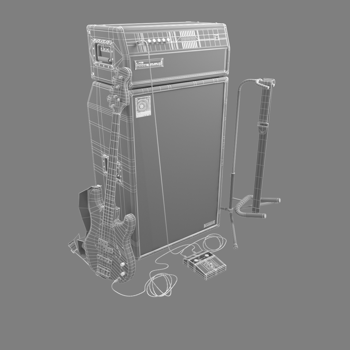 3d precision bass guitar set