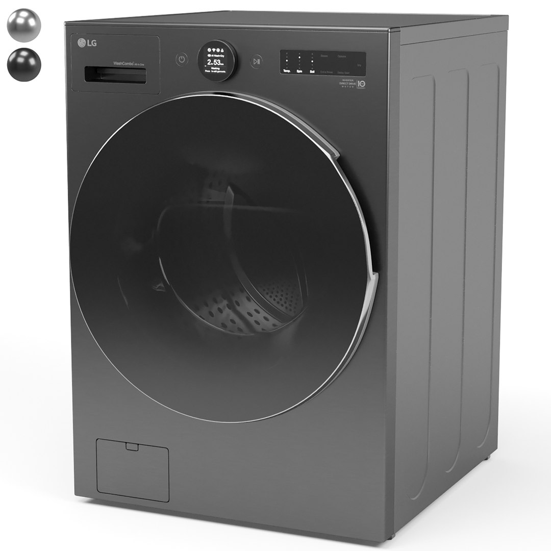 LG Washing Machine 3D Model - TurboSquid 2382994