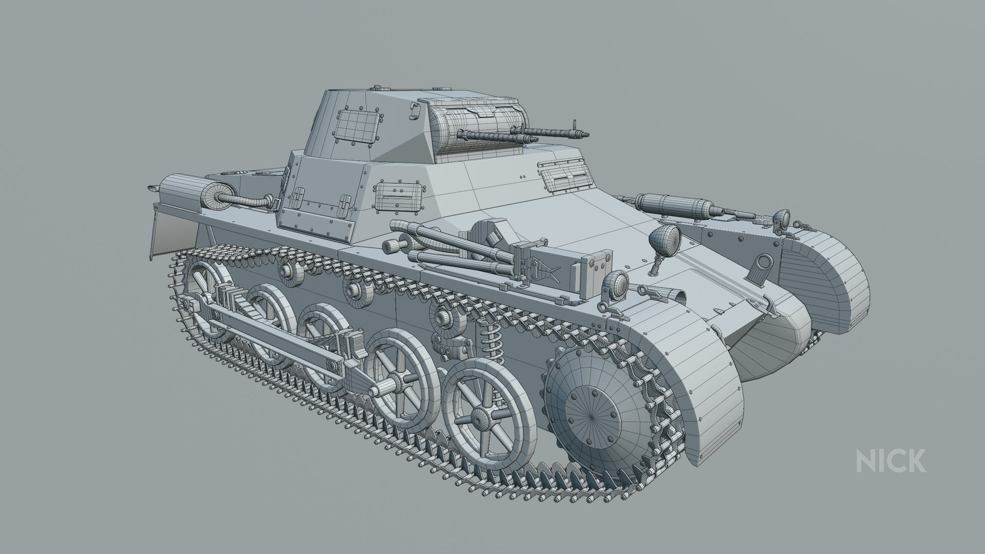 Panzerkampfwagen I - Panzer I 3D model - TurboSquid 2070739