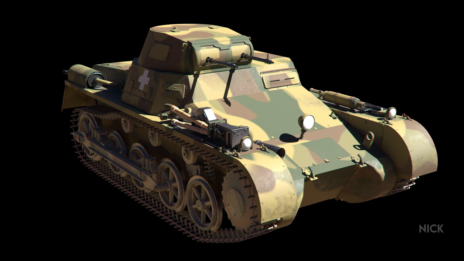 Panzerkampfwagen I - Panzer I 3D model - TurboSquid 2070739