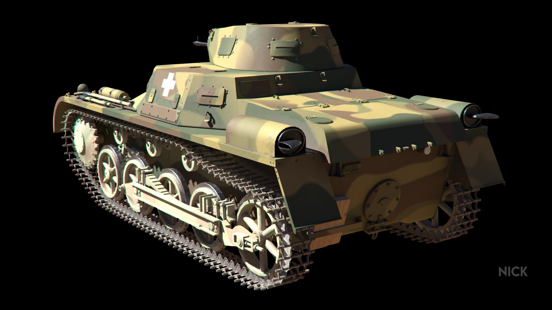 Panzerkampfwagen I - Panzer I 3D model - TurboSquid 2070739