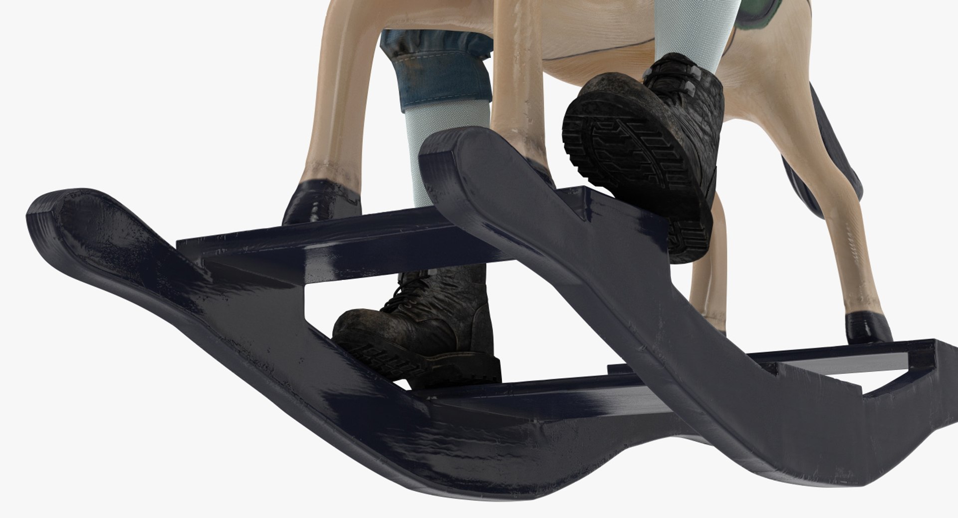 Vintage Boy Riding Rocking Horse Model - TurboSquid 1317739