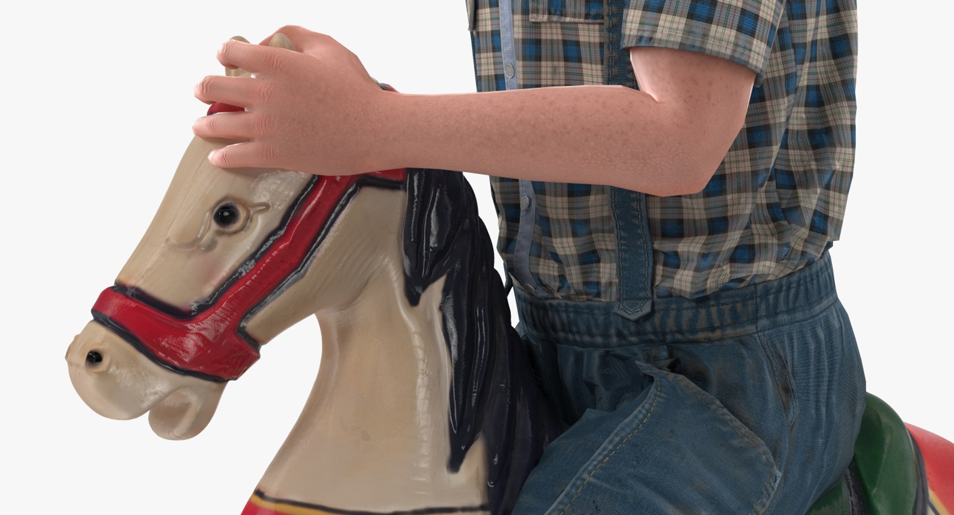 Vintage Boy Riding Rocking Horse Model - TurboSquid 1317739