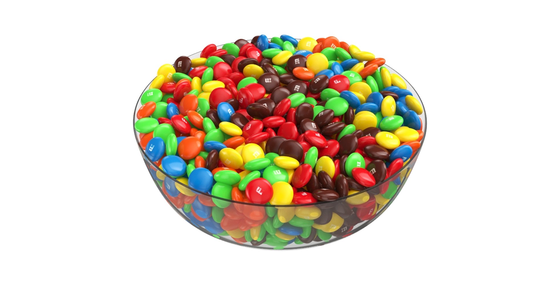 3D M Ms Candy Bowl Model - TurboSquid 1390222