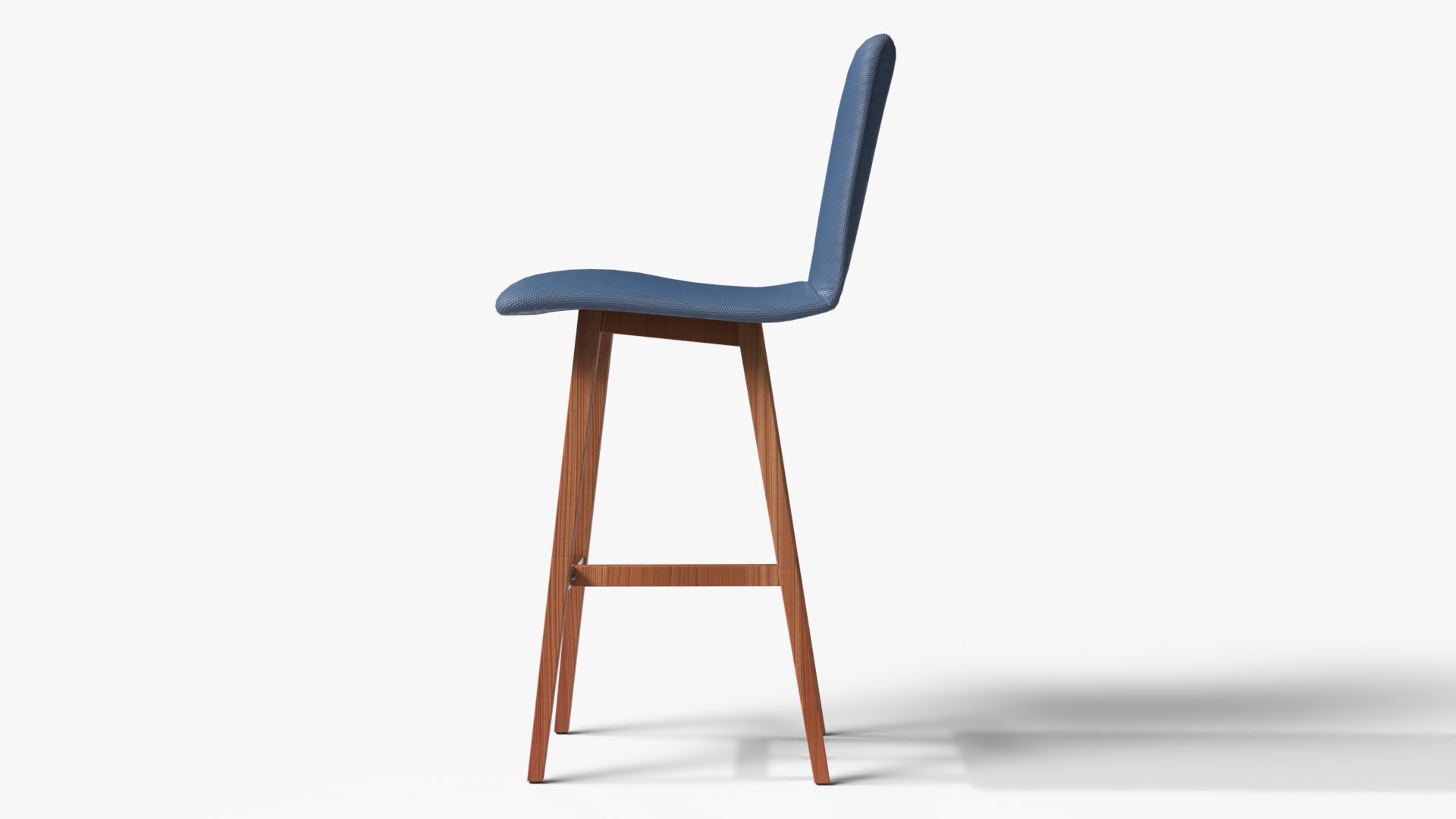 3D Bar Stool Blue Denim - TurboSquid 2096284
