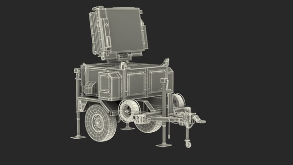 modelo 3d MPQ-64 Sentinel Radar Verde Camuflaje - TurboSquid 1931087