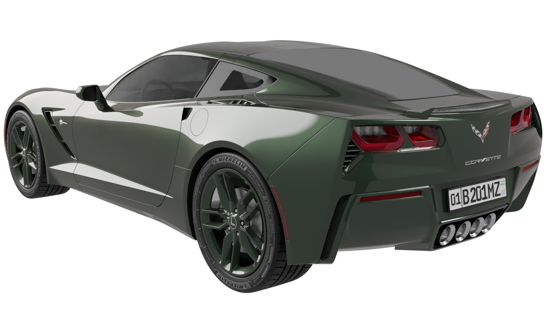 3D Chevrolet Corvette C7 Stingray Model - TurboSquid 2242237