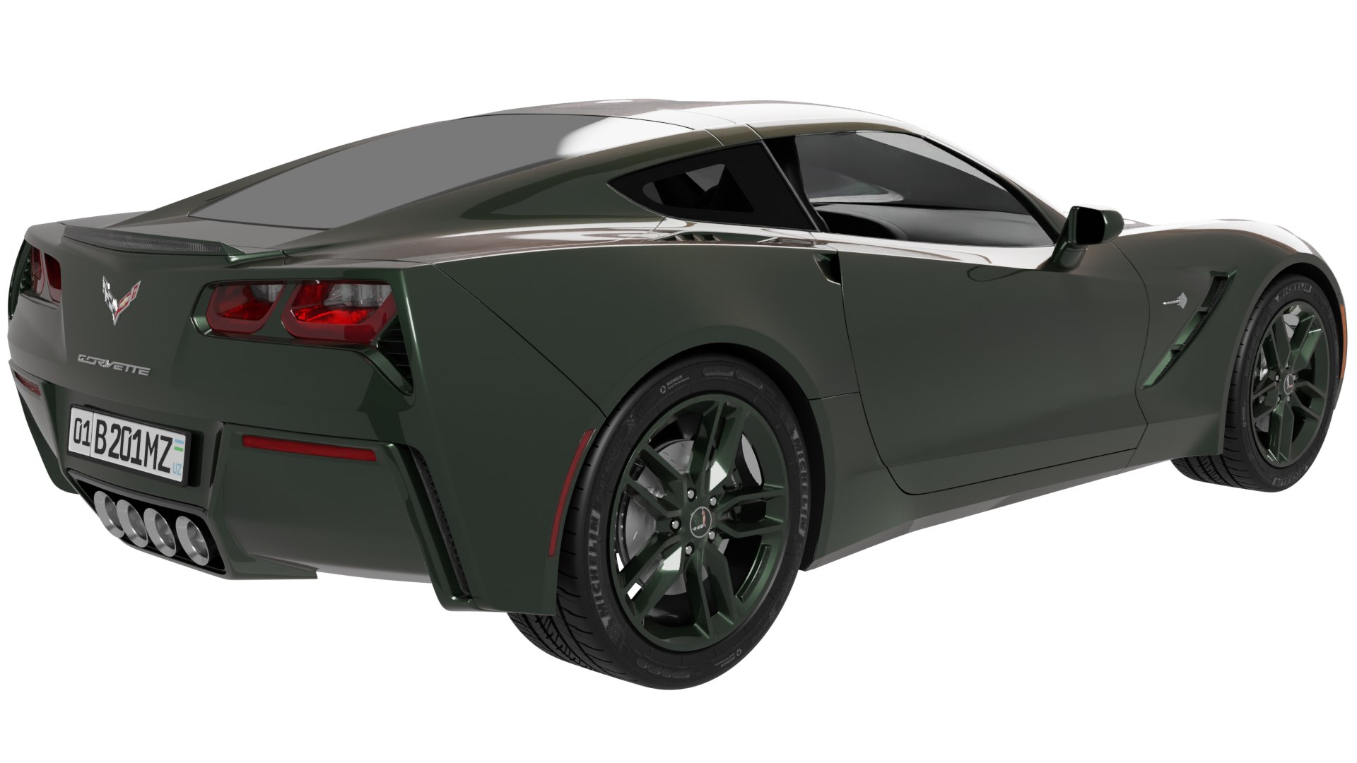 3D Chevrolet Corvette C7 Stingray Model - TurboSquid 2242237