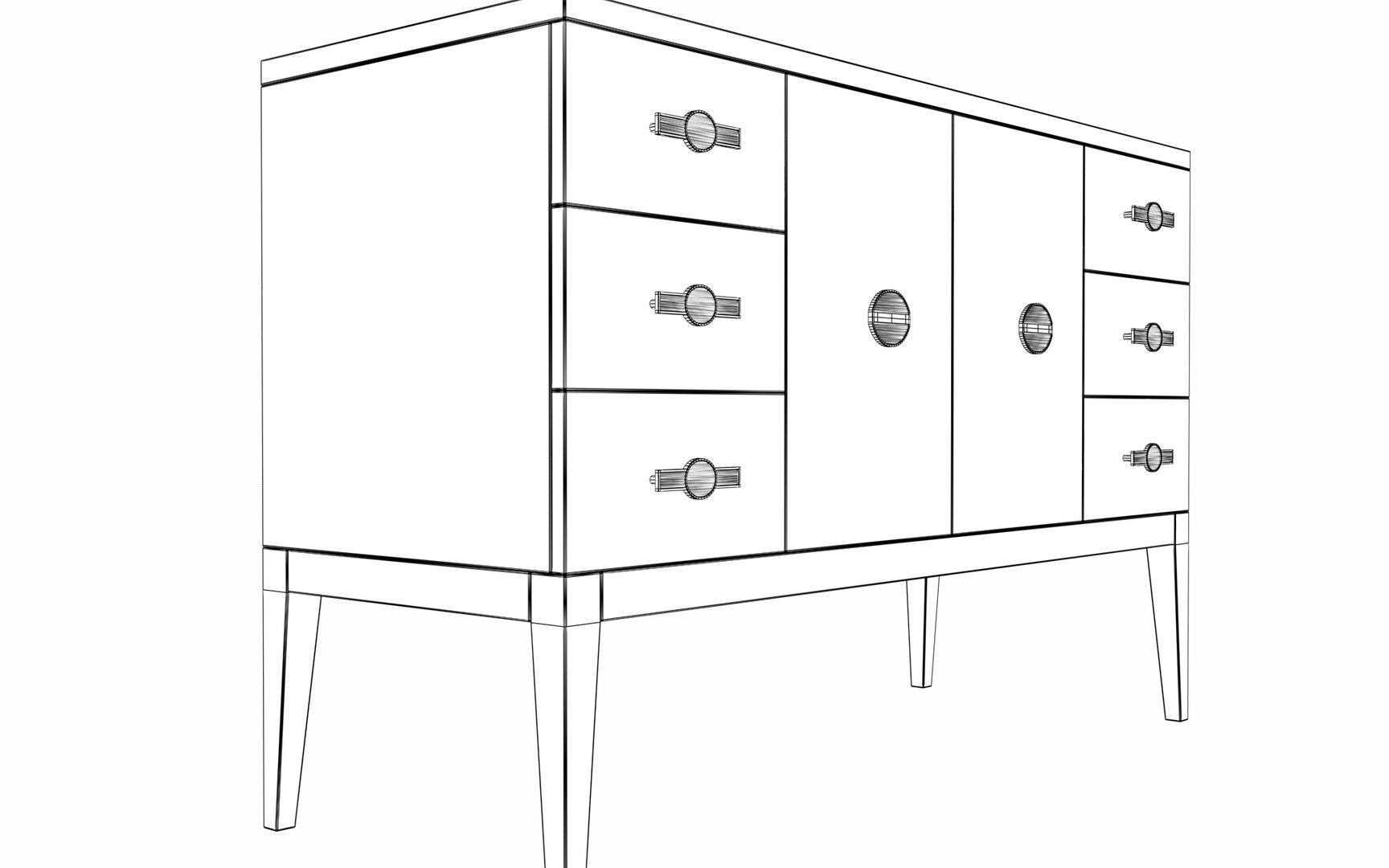 3D Polished Wooden Commode Model - TurboSquid 1731493