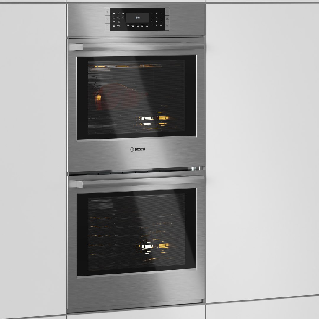 3D Bosch 800 Series Double Wall Oven 30 HBL8651UC Model - TurboSquid ...