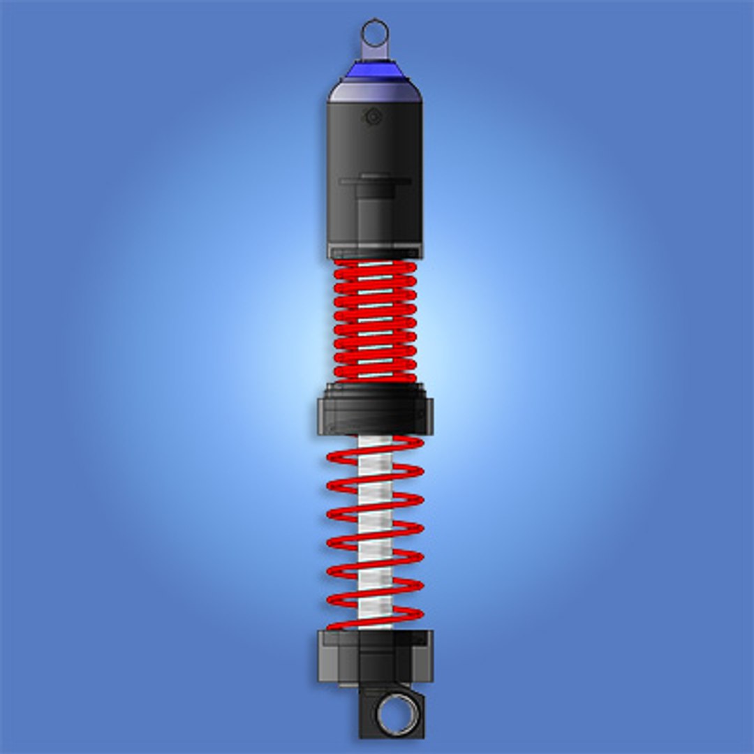 3ds max double shock absorber