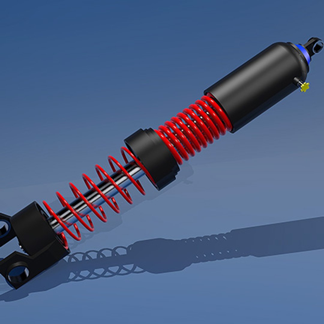 3ds max double shock absorber
