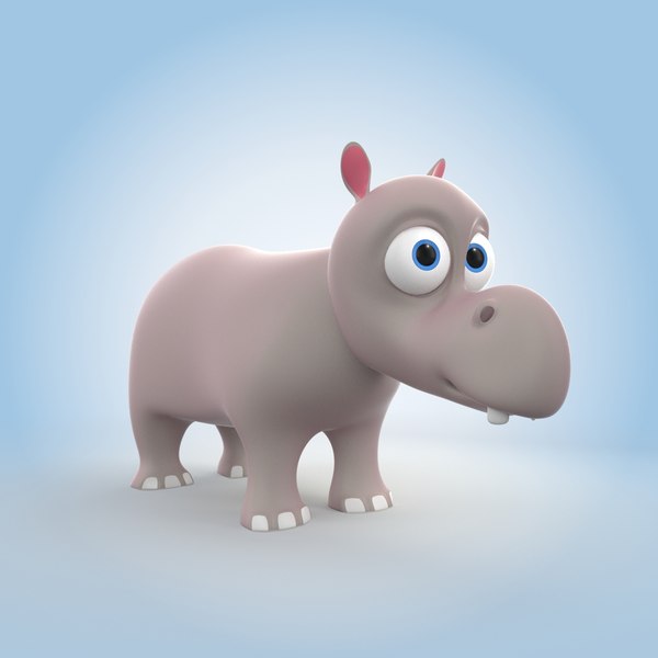3D Hippo - TurboSquid 1845036