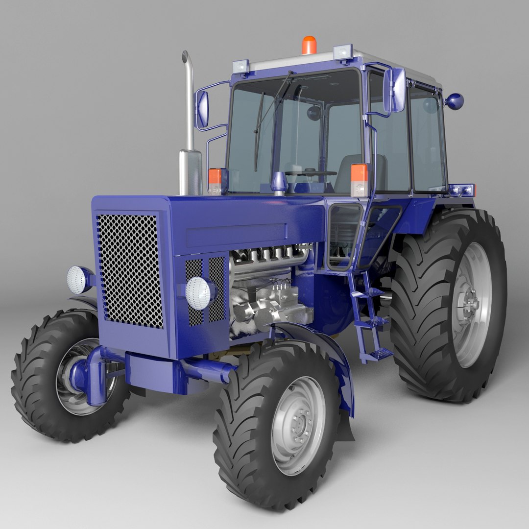 3d Agricultural Mtz-80 Model