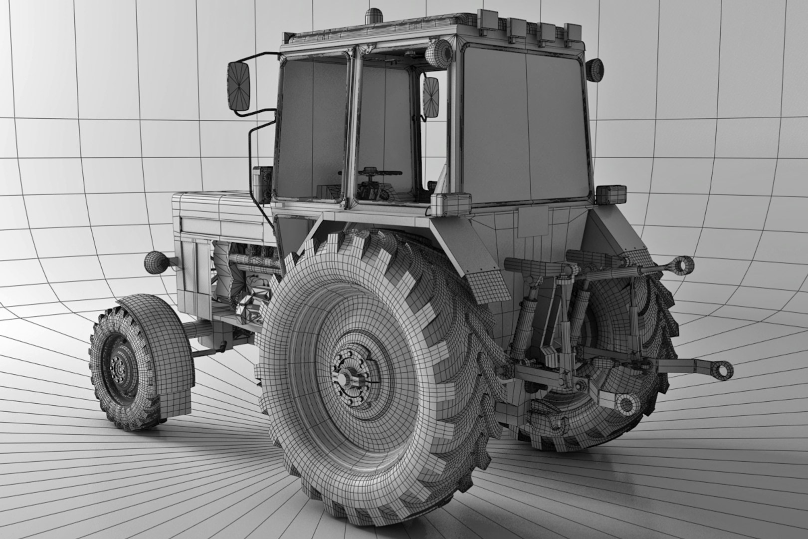 3d Agricultural Mtz-80 Model