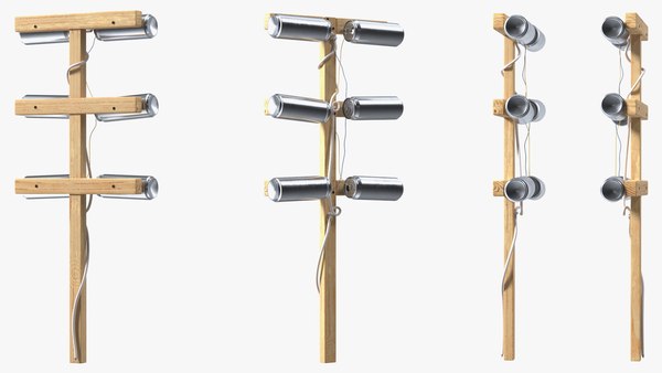 Homemade Aluminum Can Antenna 3D model - TurboSquid 1808159