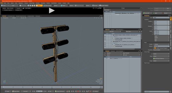 Homemade Aluminum Can Antenna 3D model - TurboSquid 1808159