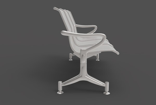 3D Steel Bench model - TurboSquid 1924643