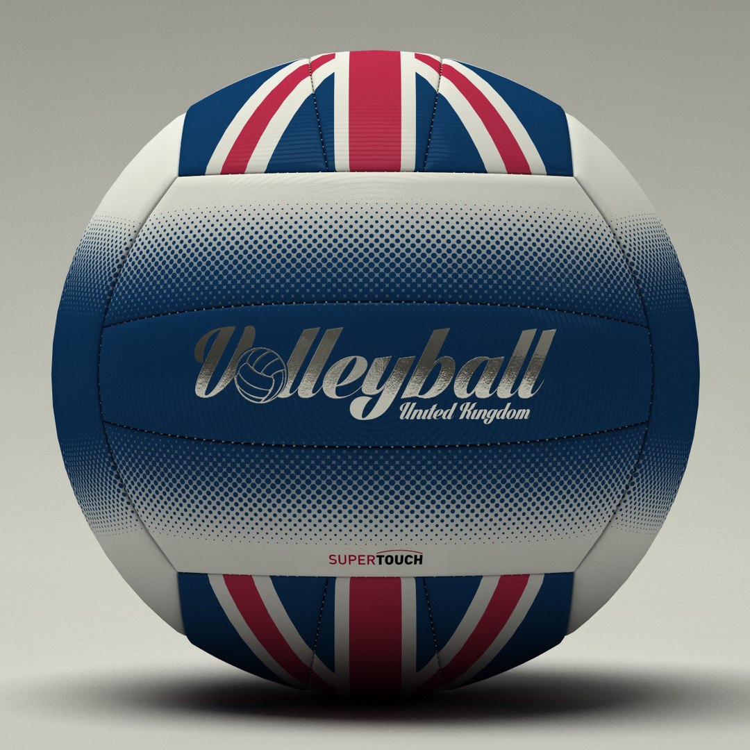 C4d Volleyball Uk Flag Ball