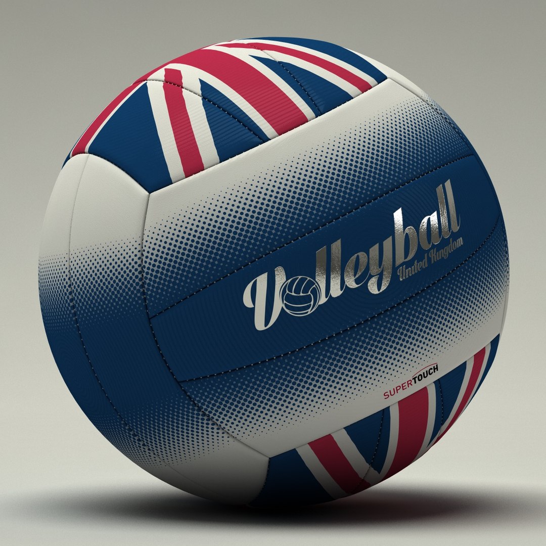 C4d Volleyball Uk Flag Ball
