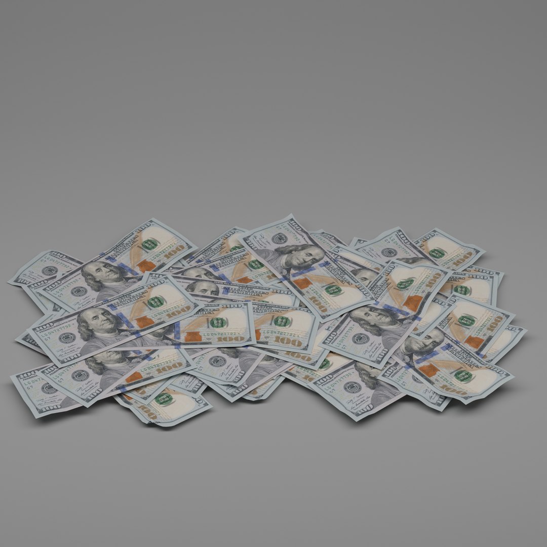 Dollar Stack 3D Model - TurboSquid 1862854