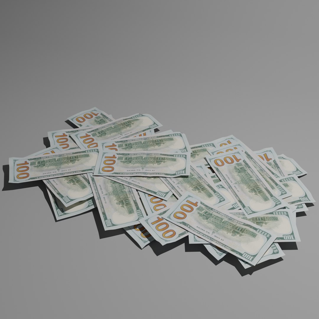 Dollar Stack 3D Model - TurboSquid 1862854