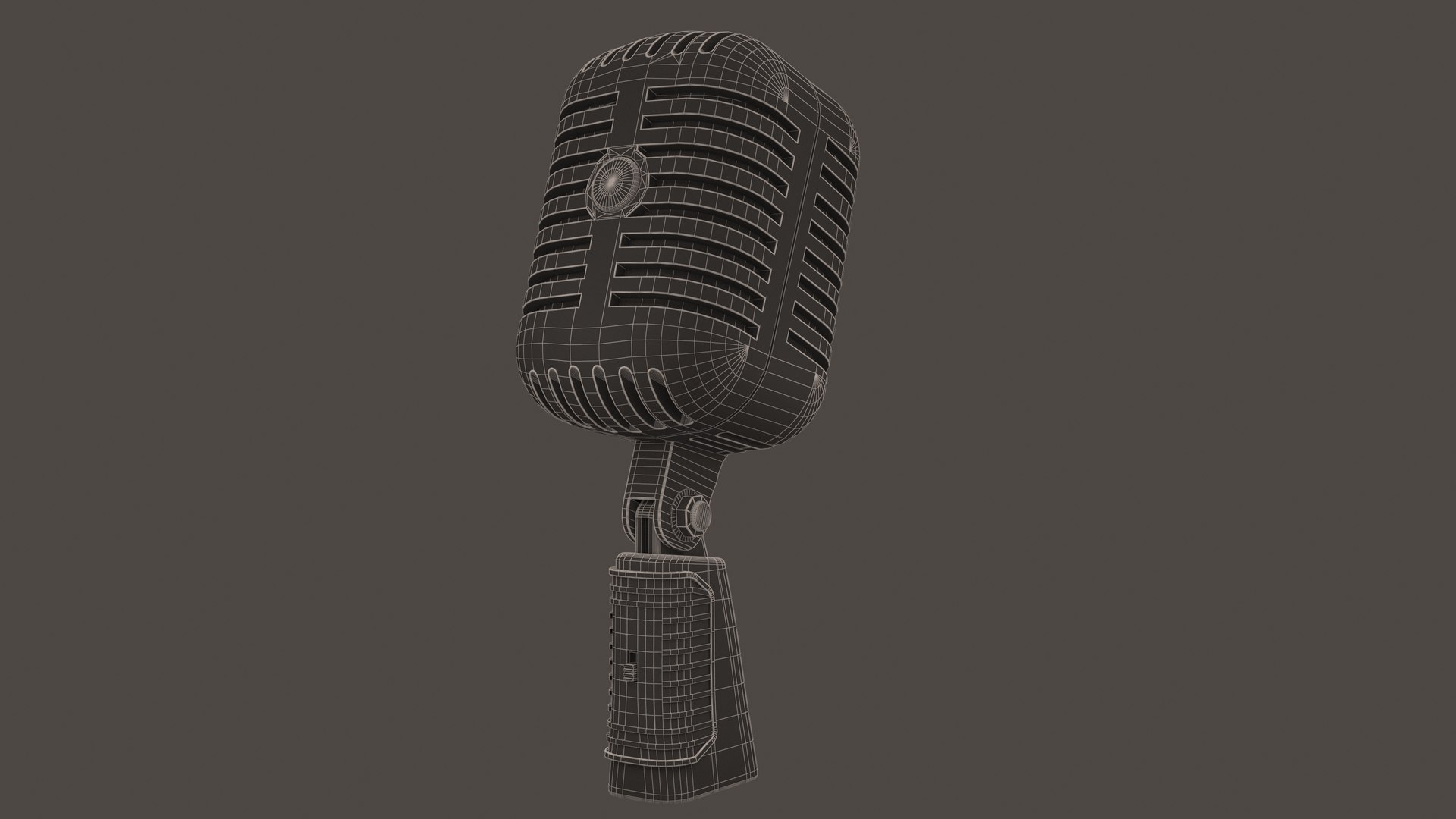 Vintage Classic Microphone 3D Model - TurboSquid 1851338