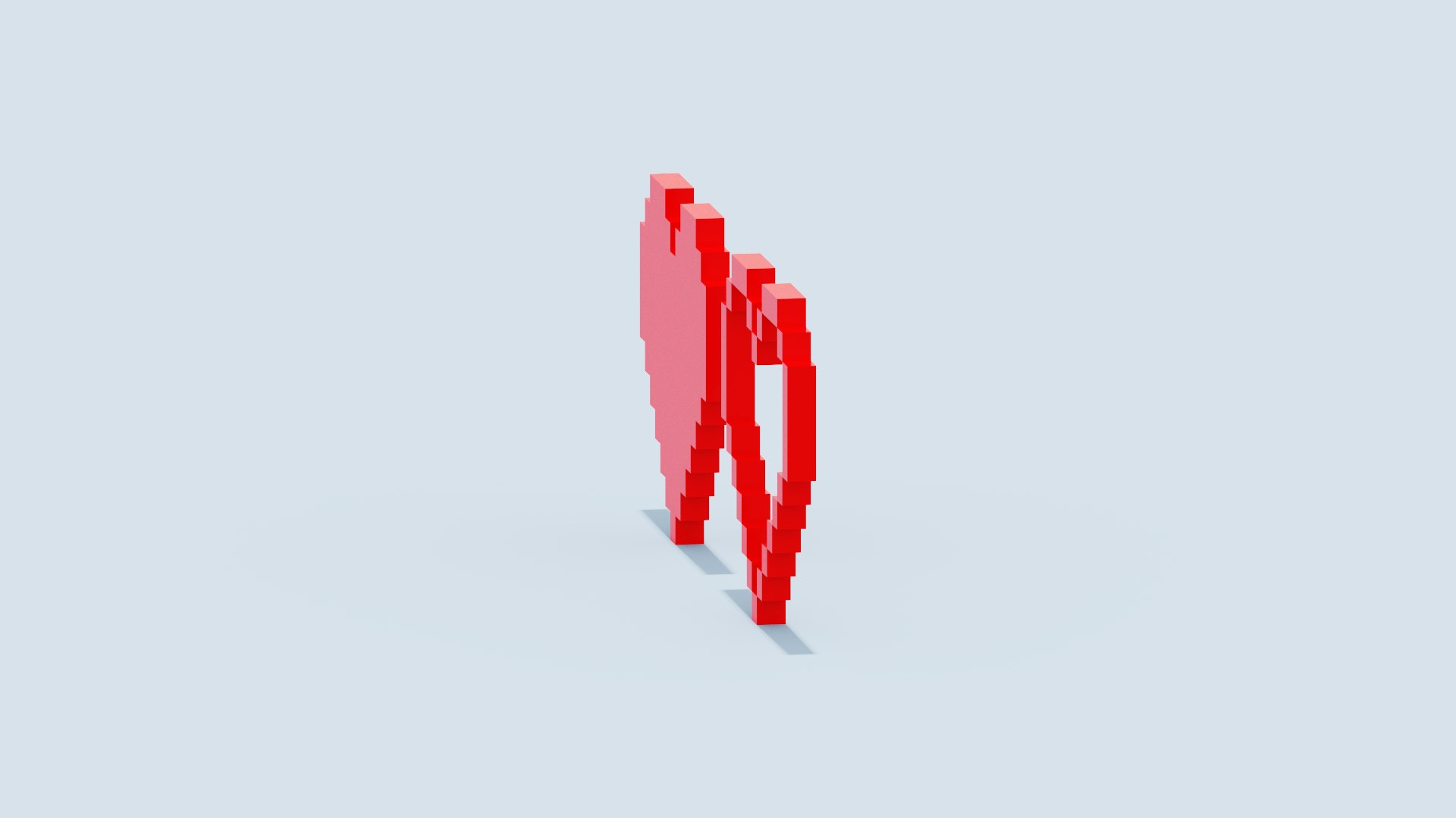 Heart Pixel Icons Model - TurboSquid 2184480