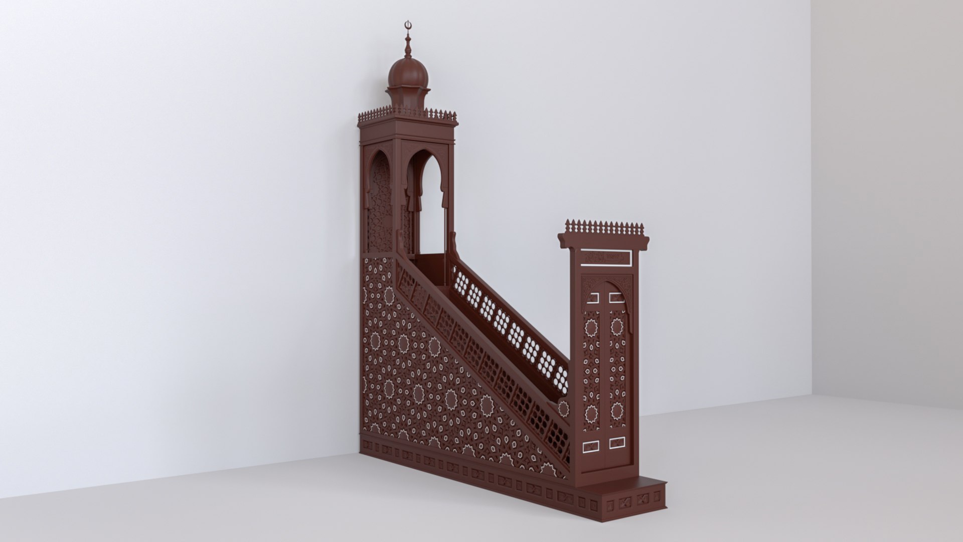 Mosque Pulpit 3D Model - TurboSquid 2391990