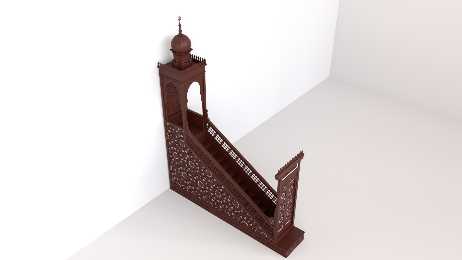 Mosque Pulpit 3D Model - TurboSquid 2391990