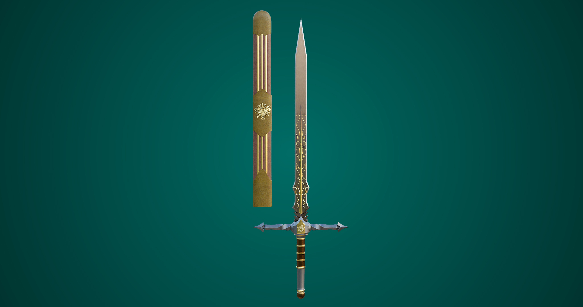 10 Swords Collection PBR Unity Unreal Engine 3D model - TurboSquid 1884673