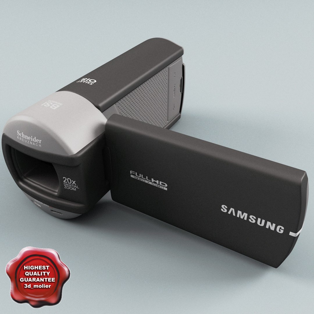 Hd Camcorder Samsung Q10 3d Model