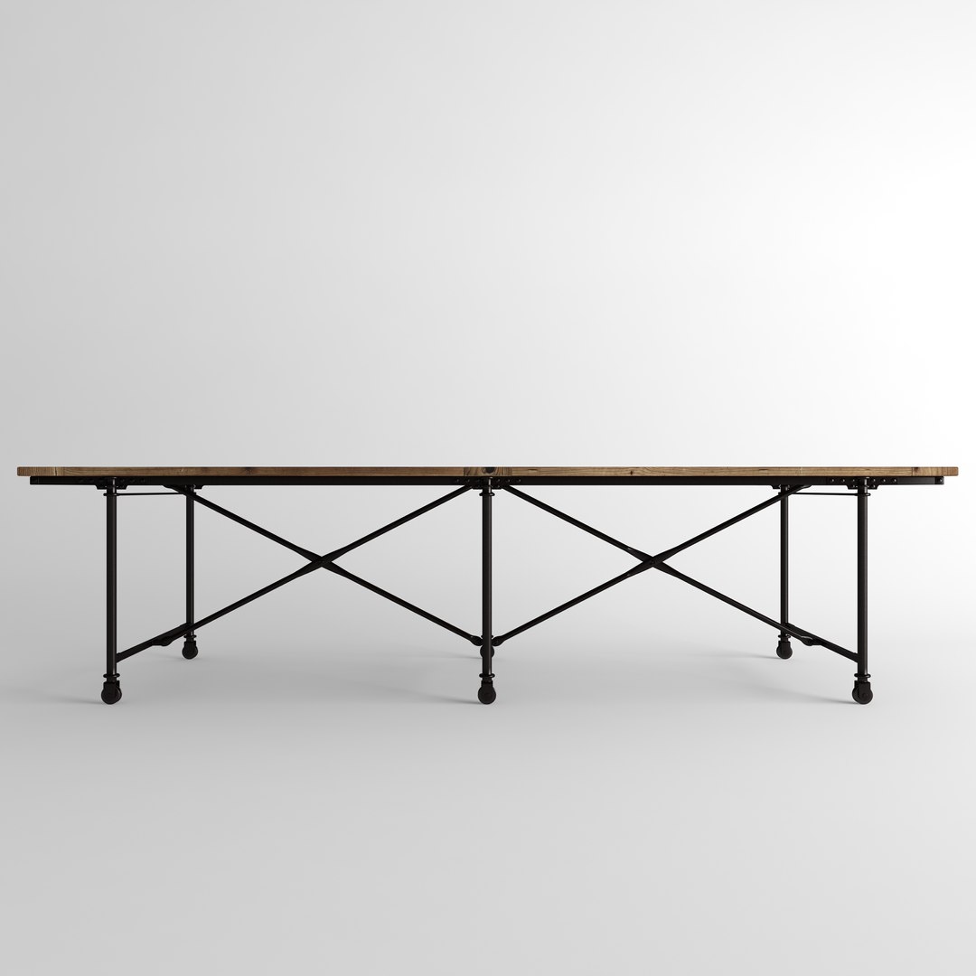 3d metal flatiron table
