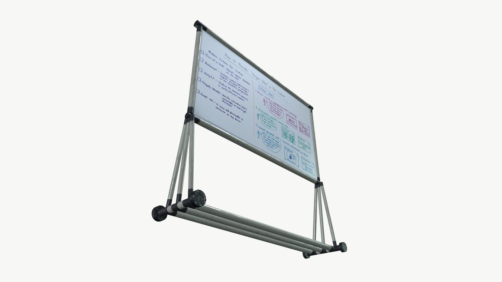 White Stand Board 3D Model - TurboSquid 2279942