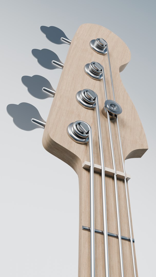 Precision Jazz Bass Detailed 3D Model 3D Model - TurboSquid 2412402