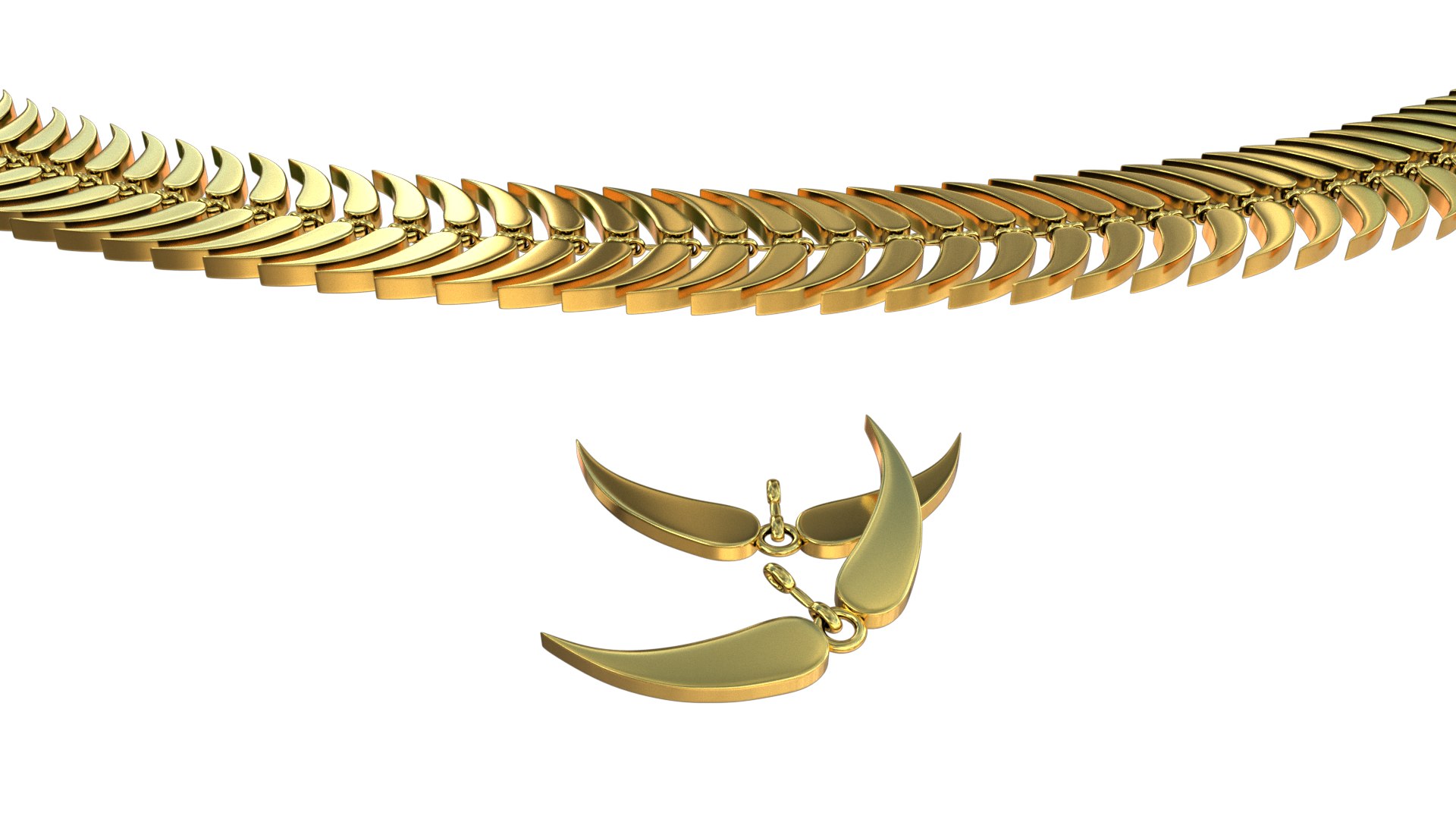 Chain Necklace Design 3D Model - TurboSquid 1994361