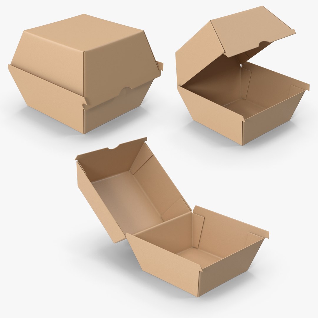 Burger Boxes Collection 3D - TurboSquid 2064283