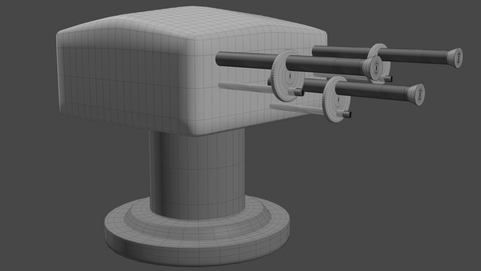3D turret barrel - TurboSquid 1645994