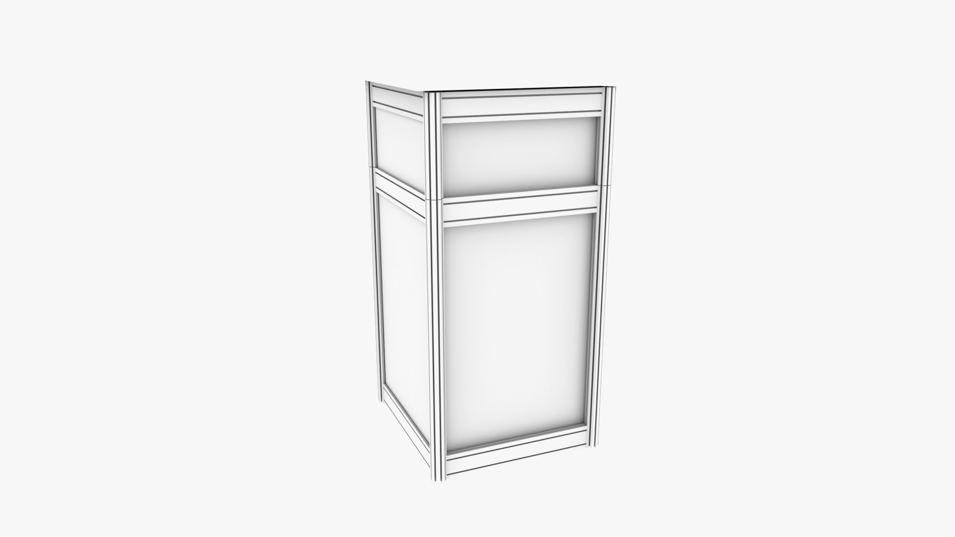 Octanorm Glass Display Podium 3D Model - TurboSquid 2149526