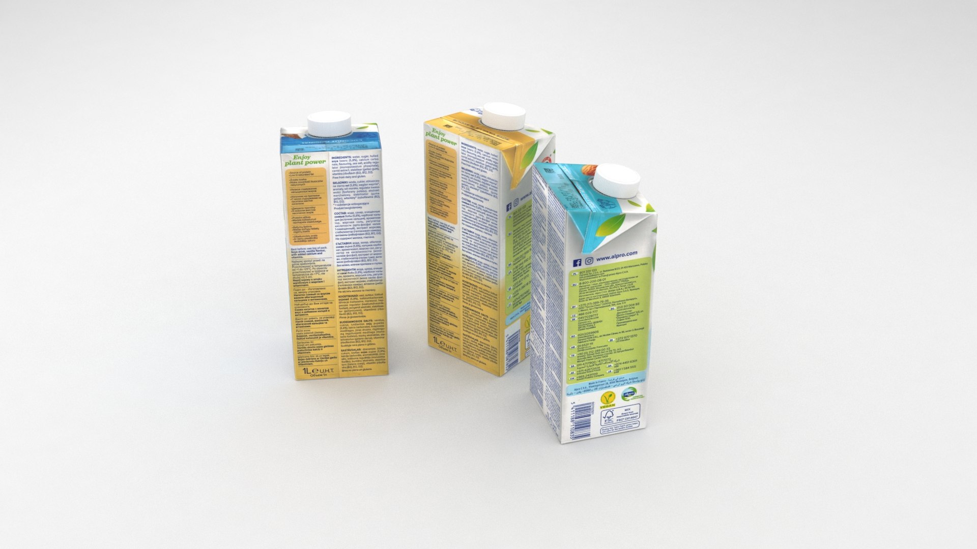 Coconut Almond Soya 3D Model - TurboSquid 1379506