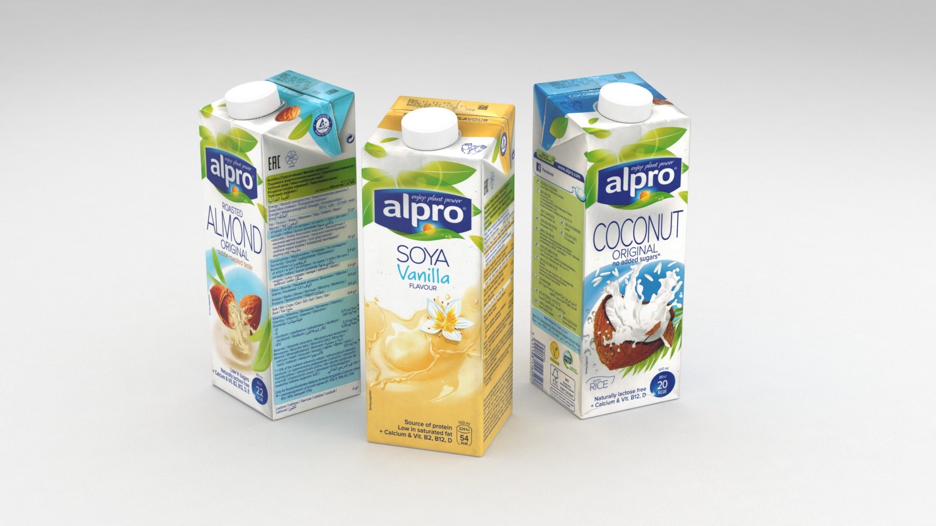 Coconut Almond Soya 3D Model - TurboSquid 1379506