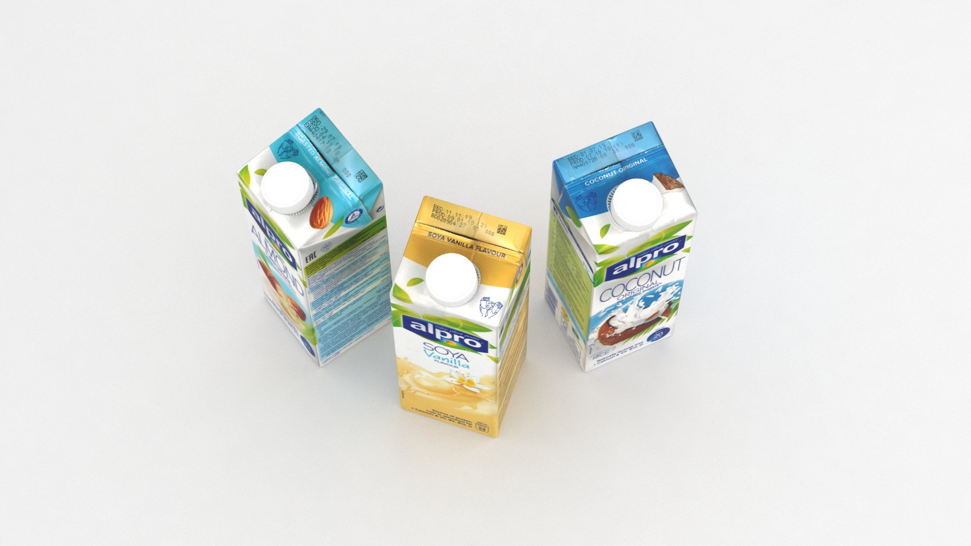 Coconut Almond Soya 3D Model - TurboSquid 1379506