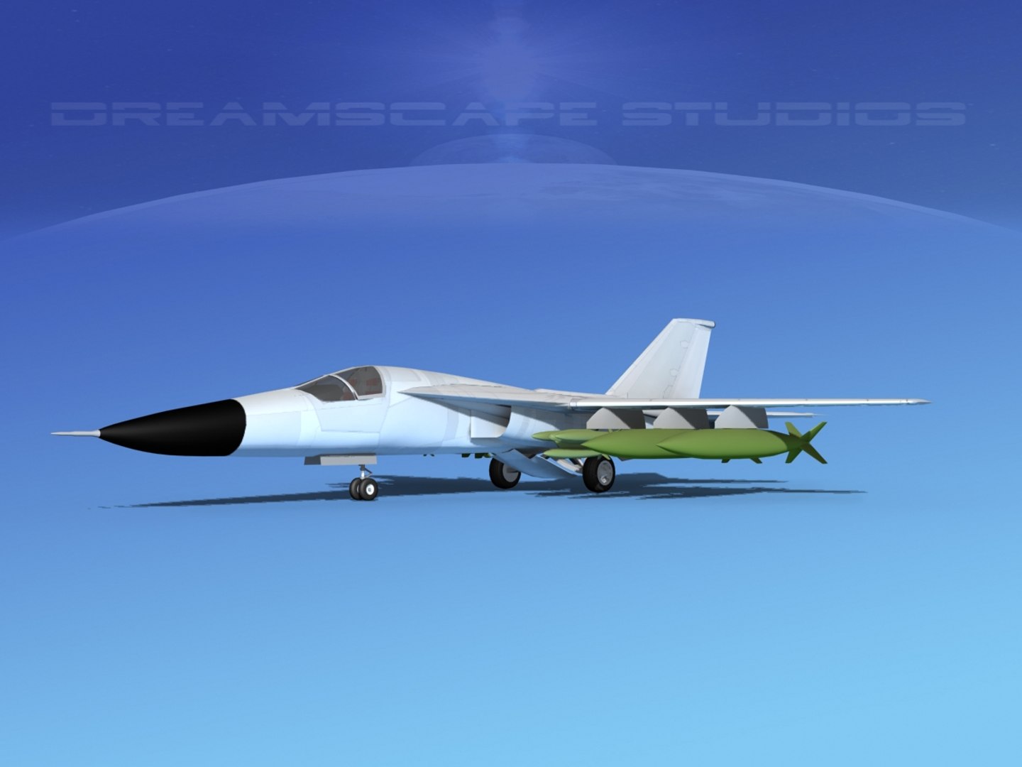 3d model bomber fb-111