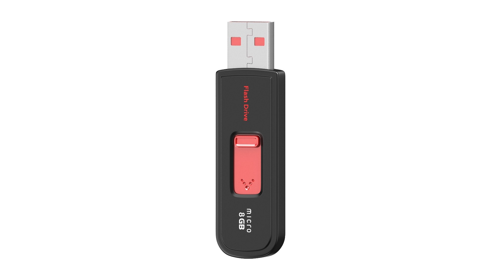 3D Two Detailed USB Flash Drivers Model - TurboSquid 2114347