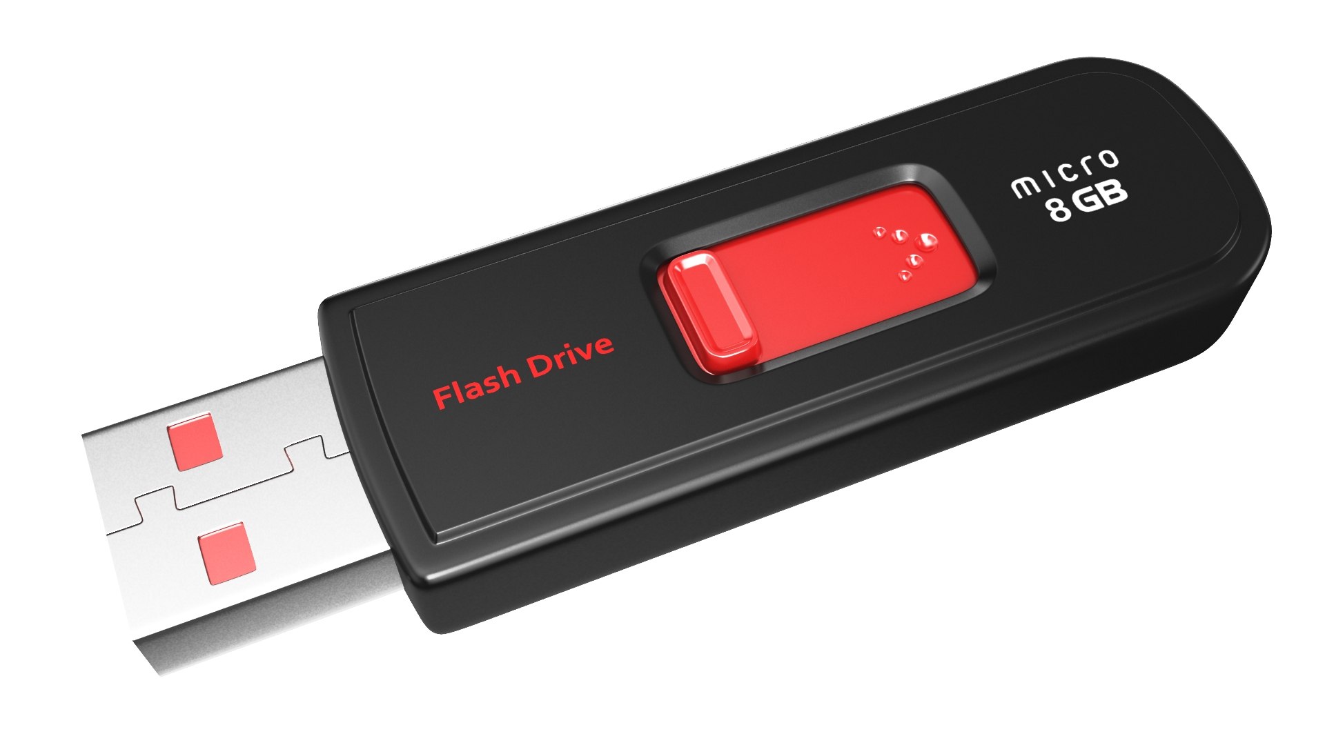 3D Two Detailed USB Flash Drivers Model - TurboSquid 2114347
