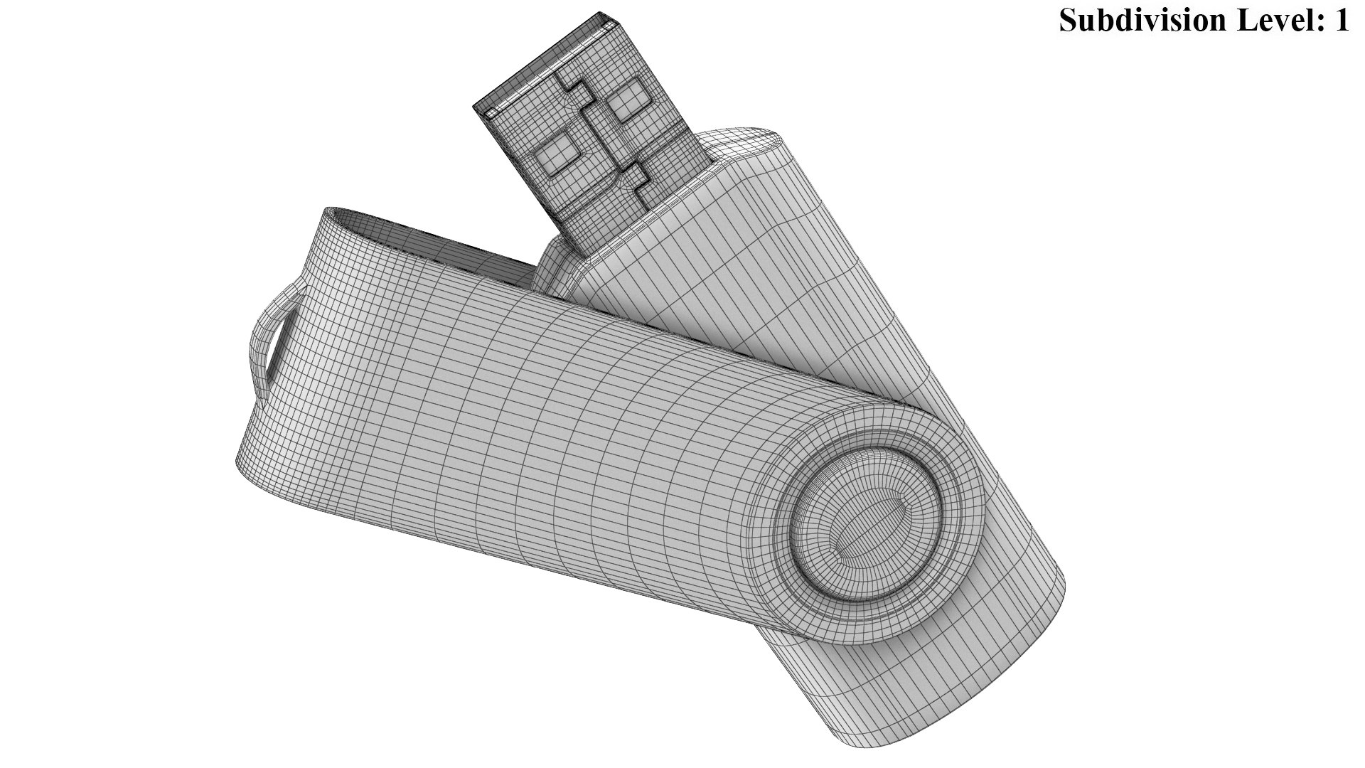 3D Two Detailed USB Flash Drivers Model - TurboSquid 2114347