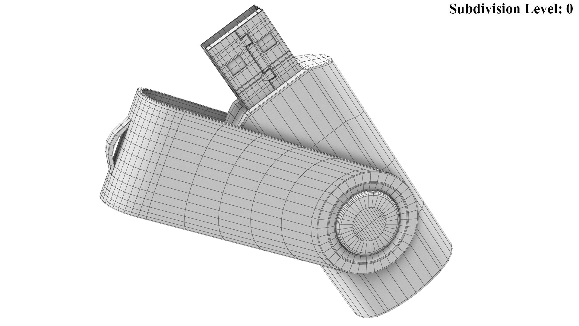 3D Two Detailed USB Flash Drivers Model - TurboSquid 2114347