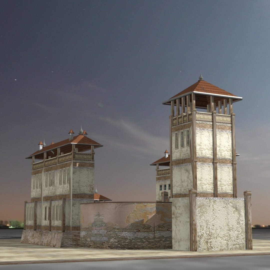 science fiction future fantasy building 3d model