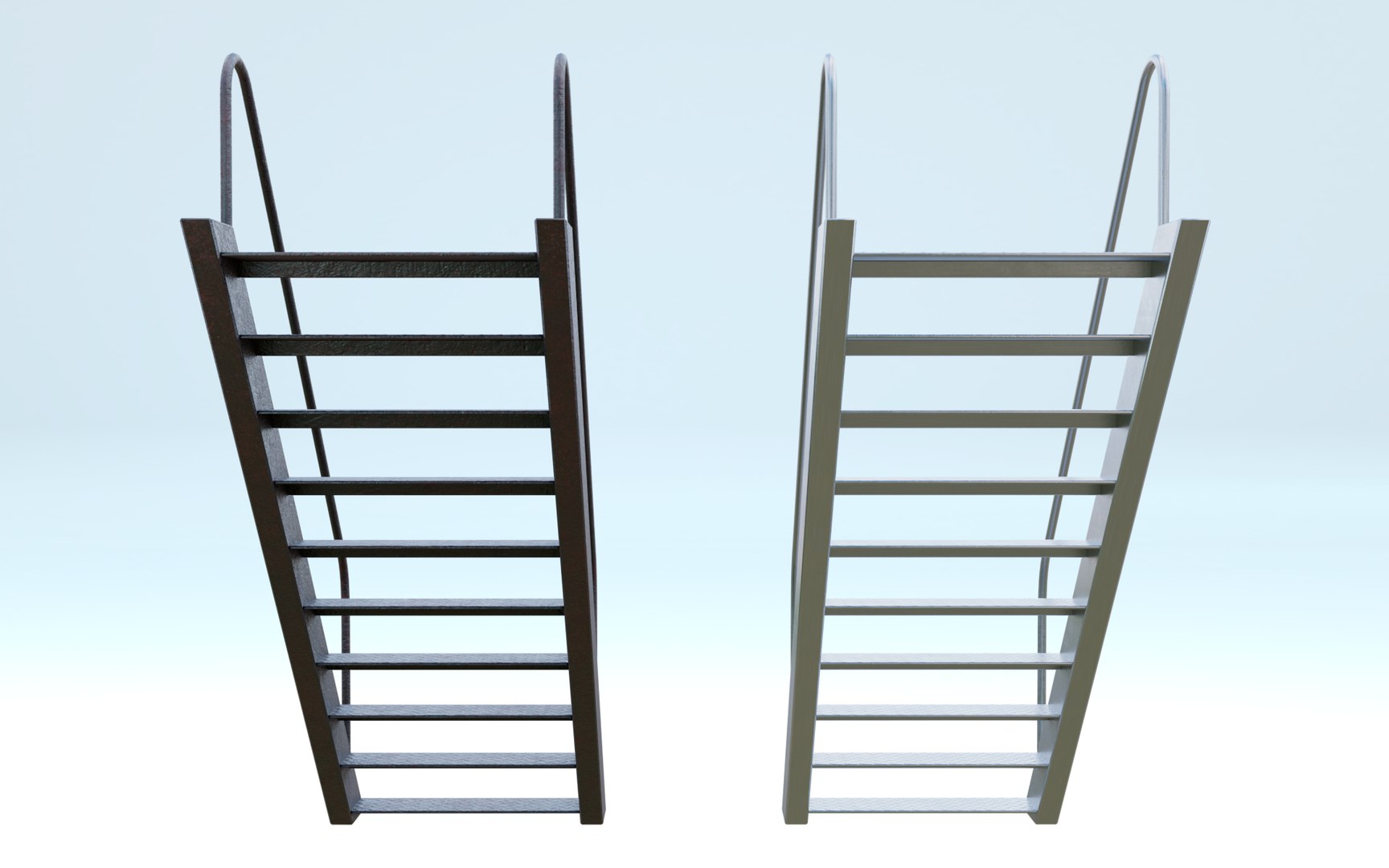 Steel Ladder 3D Model - TurboSquid 1845517